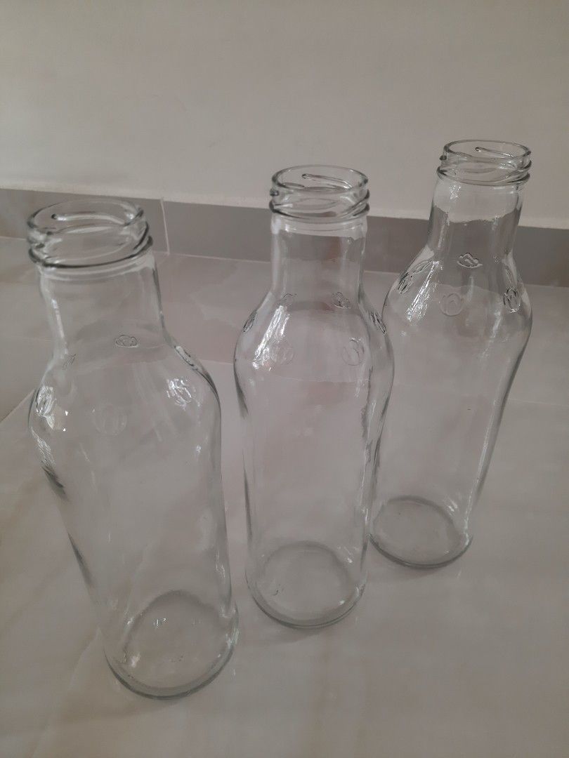 (Like New) Daiso Glass Bottles, Furniture & Home Living, Home Decor ...