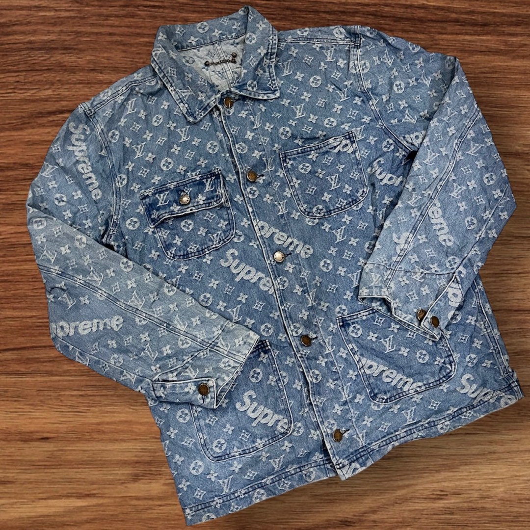 LOUIS VUITTON X SUPREME JACKET 22/29, Men's Fashion, Coats, Jackets and ...