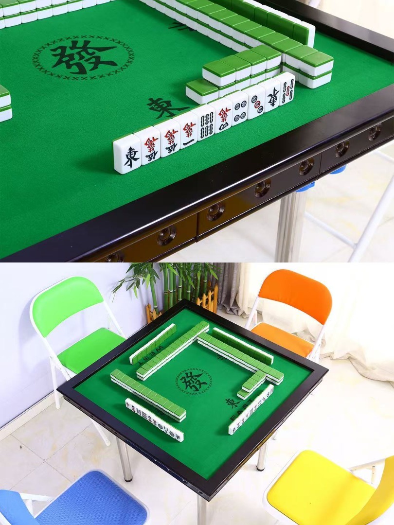 M909-A-16 Foldable Mahjong Table (with cabinet) Metal stand Easy to ...