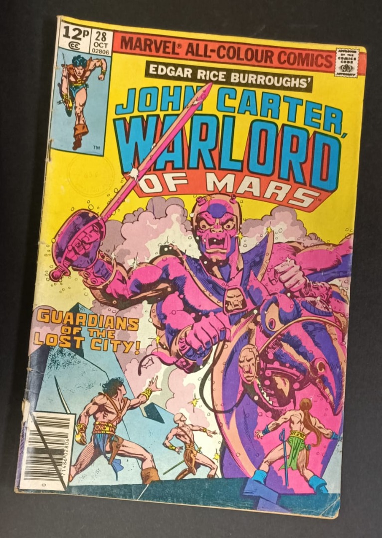 Mazuma *CO238 Vintage Marvel Comic John Carter Warlord Of Mars #28 OCT, Hobbies & Toys, Books ...