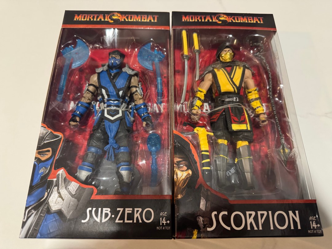 McFarlane Mortal Kombat: Sub Zero and Scorpion, Hobbies & Toys, Toys ...