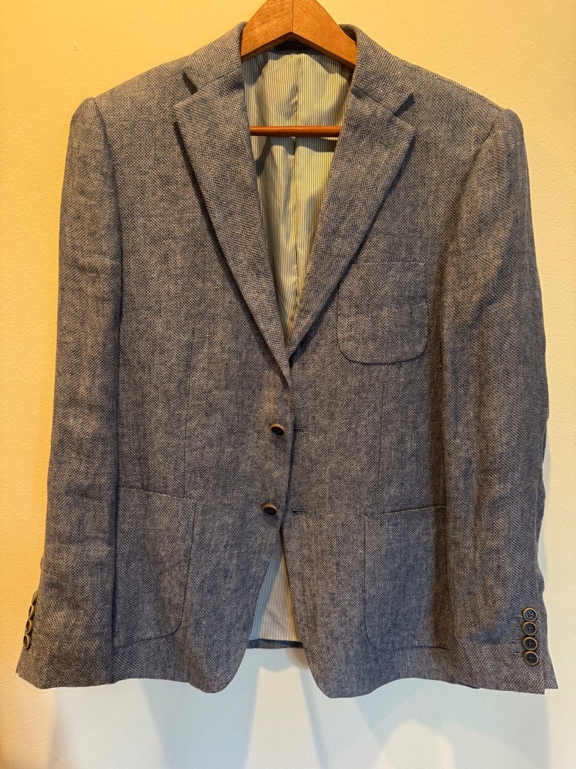 Benjamin Barker Linen Jacket- M size, Men's Fashion, Coats, Jackets and ...