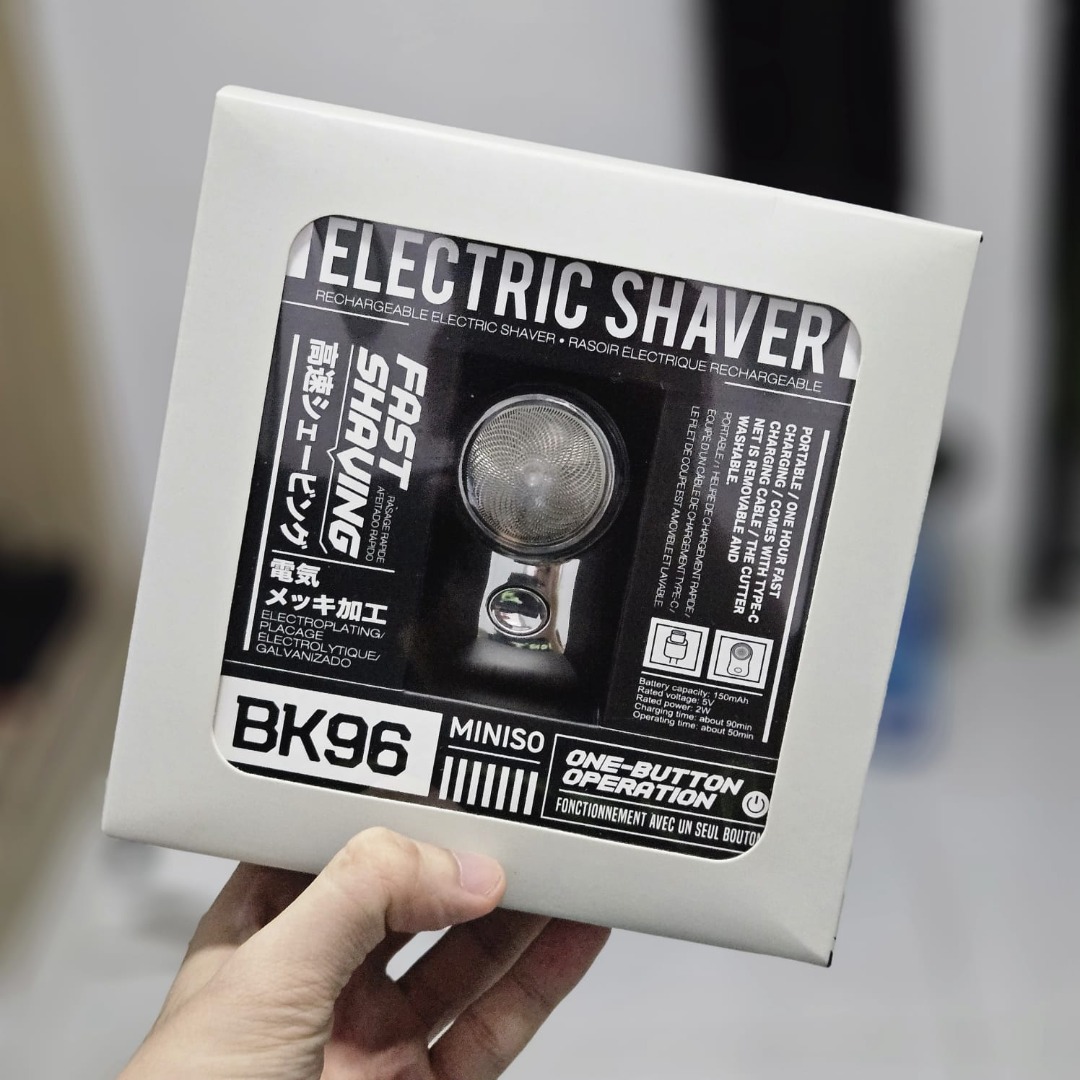 Miniso Mini Portable Rechargeable Electric Shaver | Alat Cukur Electrik ...