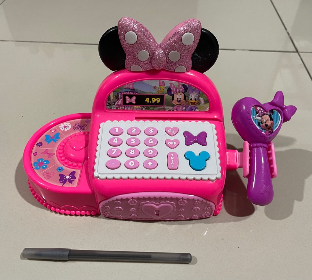 Minnie Mouse cash register, Hobbies & Toys, Toys & Games on Carousell