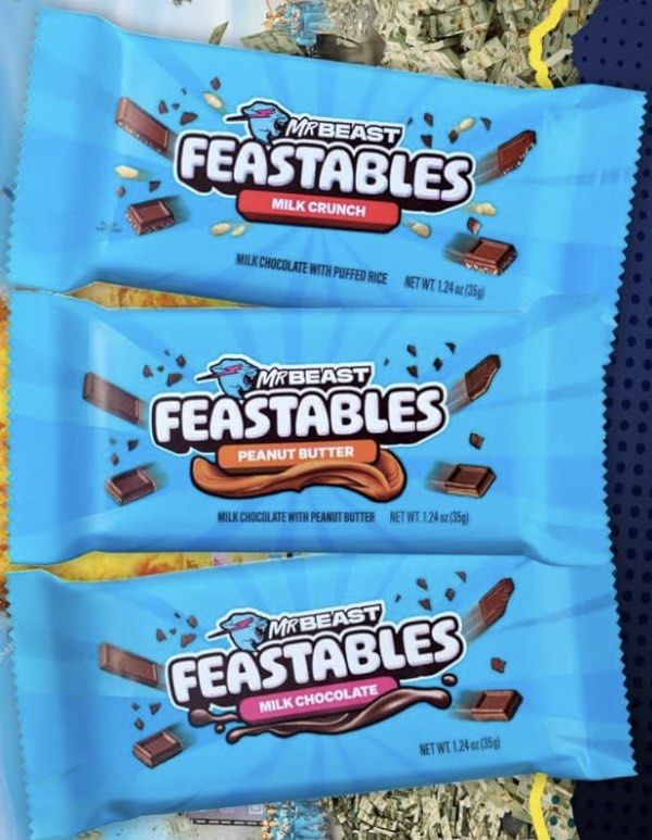 Mr Beast Feastables 35g pack - Milk Chocolate candy , Peanut Butter ...