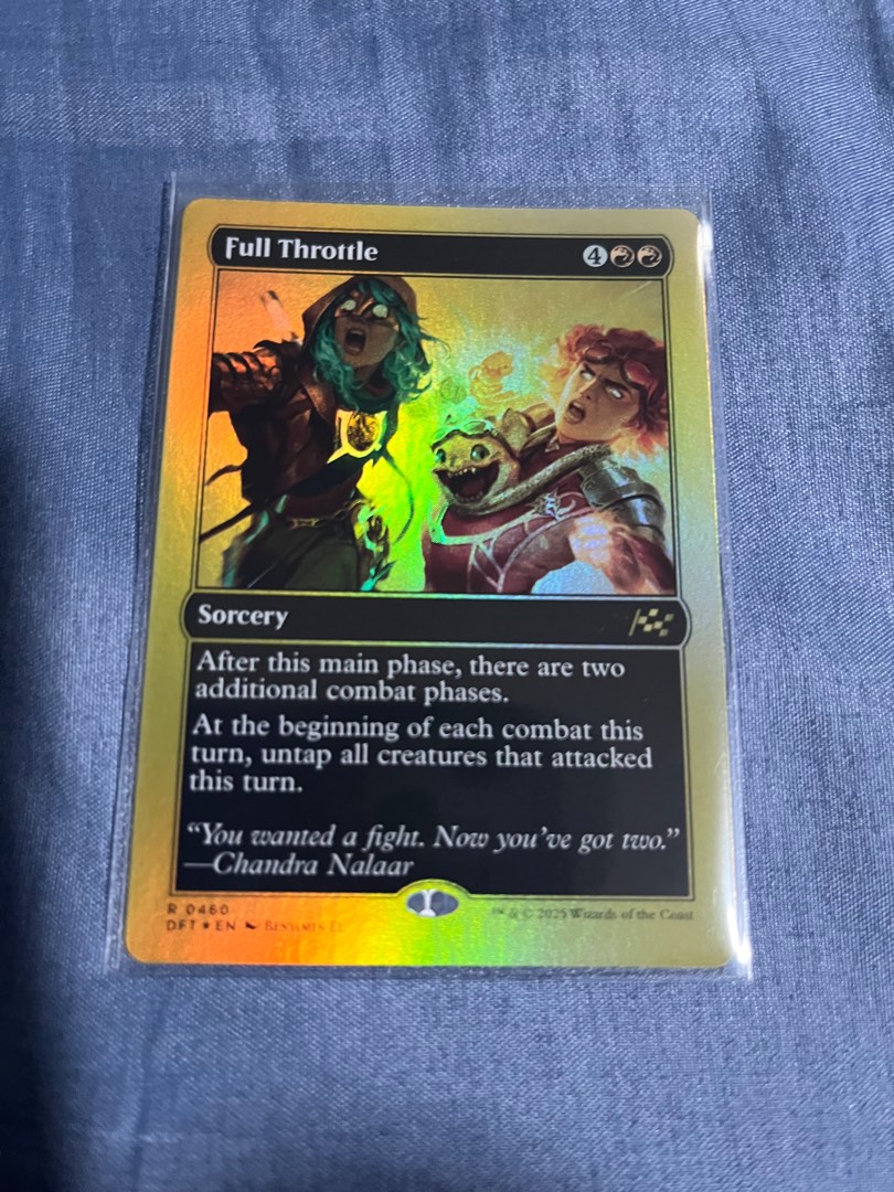 [Mtg] Full Throttle (First-Place Foil) || Aetherdrift || Magic the ...