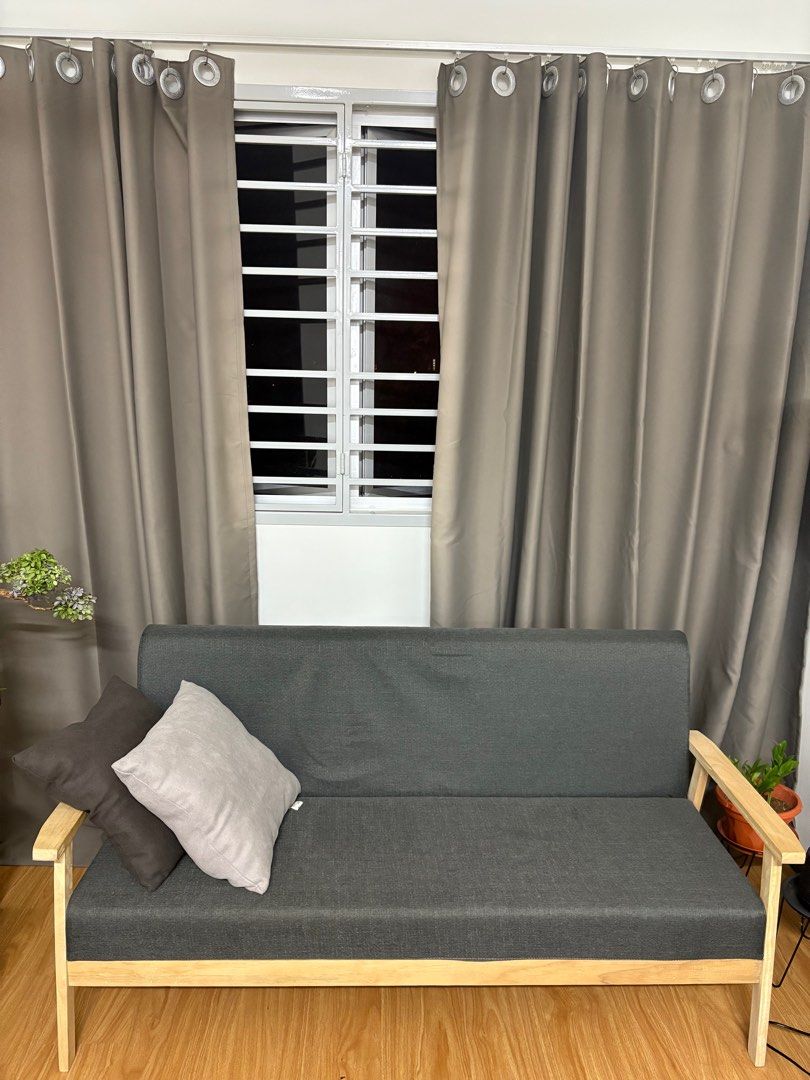 Muji Aesthetic Sofa Set (3+2+1), Furniture & Home Living, Furniture ...