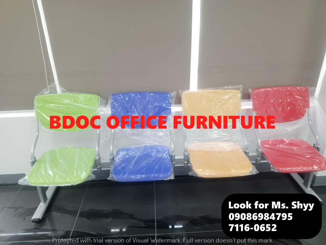 Multi Color Gang Chair / Office Furniture / Office Partition, Furniture ...