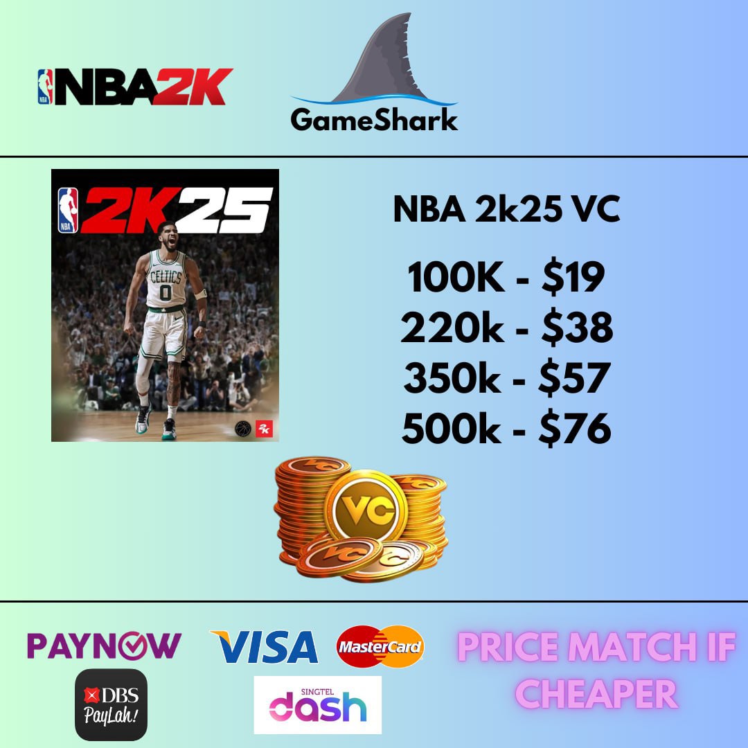 NBA 2k25 VC [Steam Games], Video Gaming, Gaming Accessories, In-Game ...