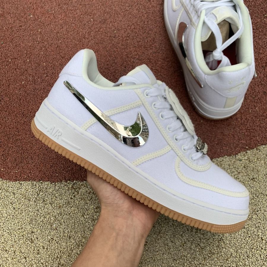 Nike Air Force 1 Low "Travis Scott (AF100)", 男裝, 鞋, 波鞋 - Carousell