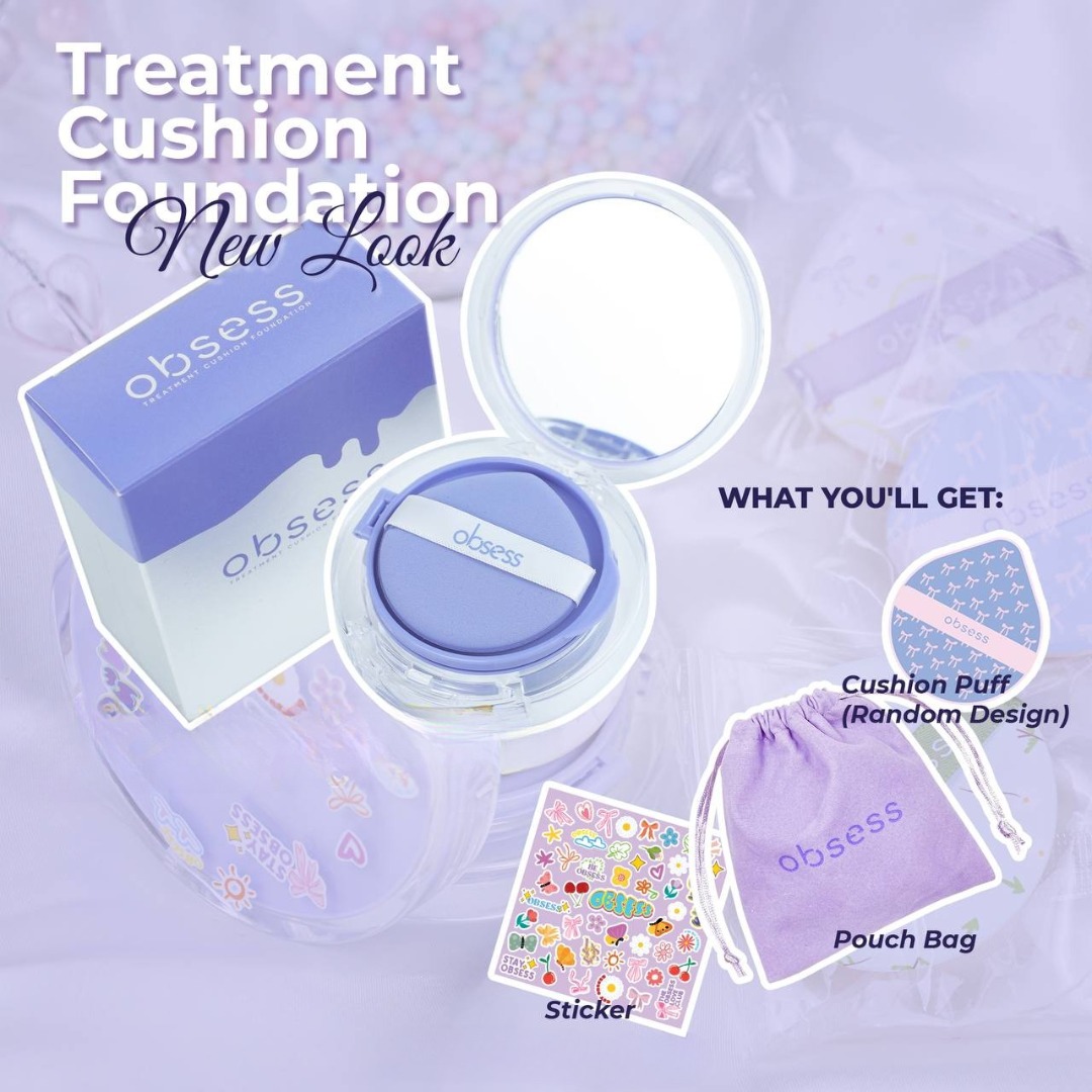 Obsess Cosmetics - Treatment Cushion Foundation with SPF50 - 2025 ...