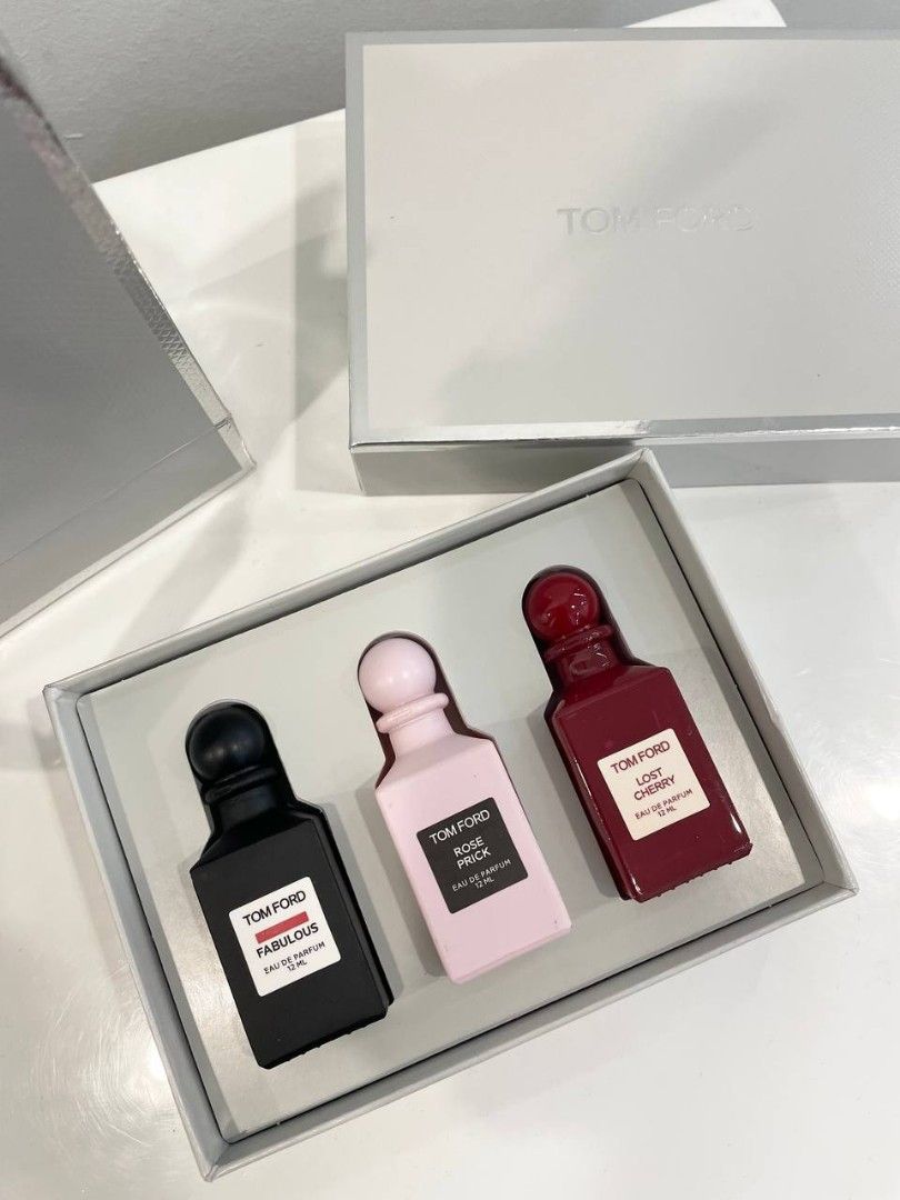 ORIGINAL PERFUME TOM FORD SILVER 3IN1 (12ML SET -FABULOUS, ROSE PRICK ...
