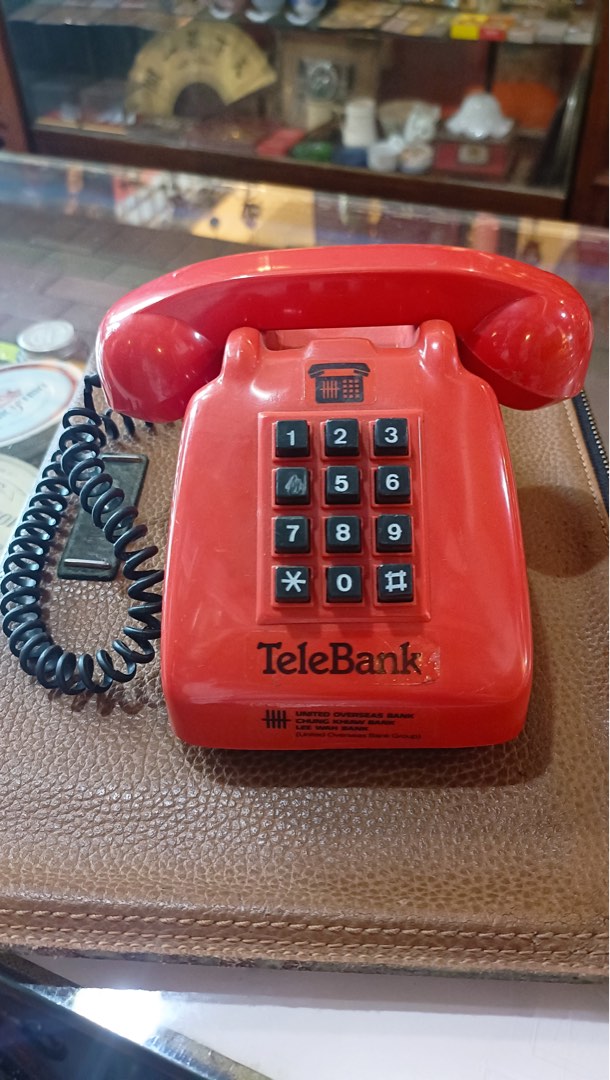 United Overseas Bank Telephone Plastic Coin Bank (Mint in Box), Hobbies ...
