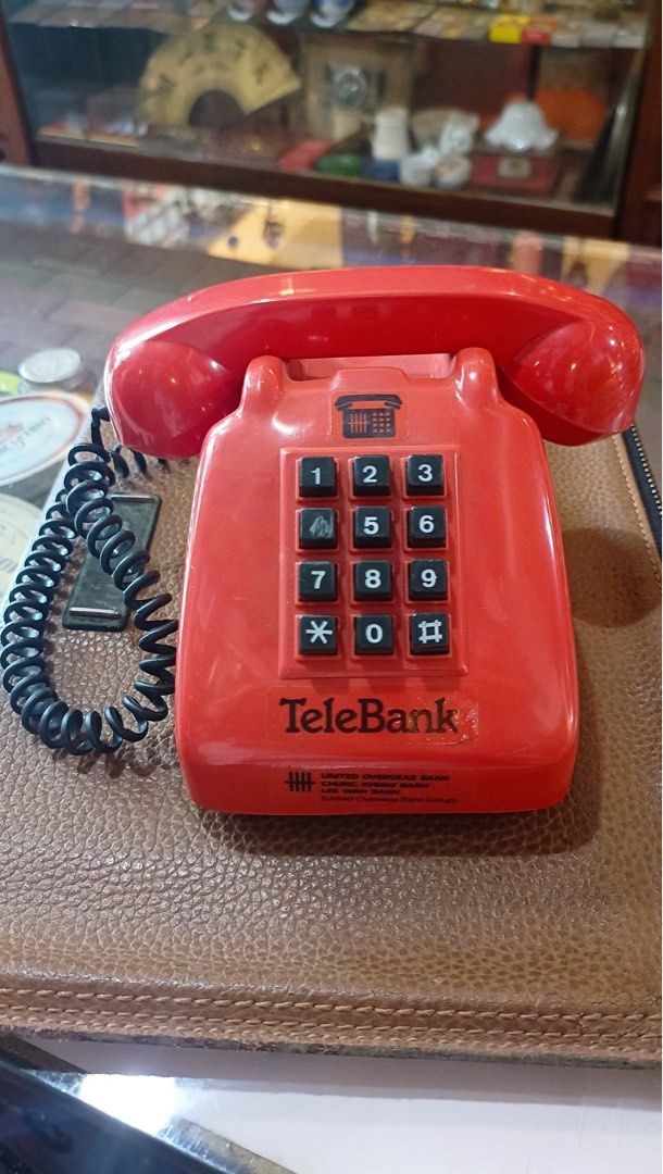 Overseas Union Bank Telephone Plastic Coin Bank (Mint in Box), Hobbies ...