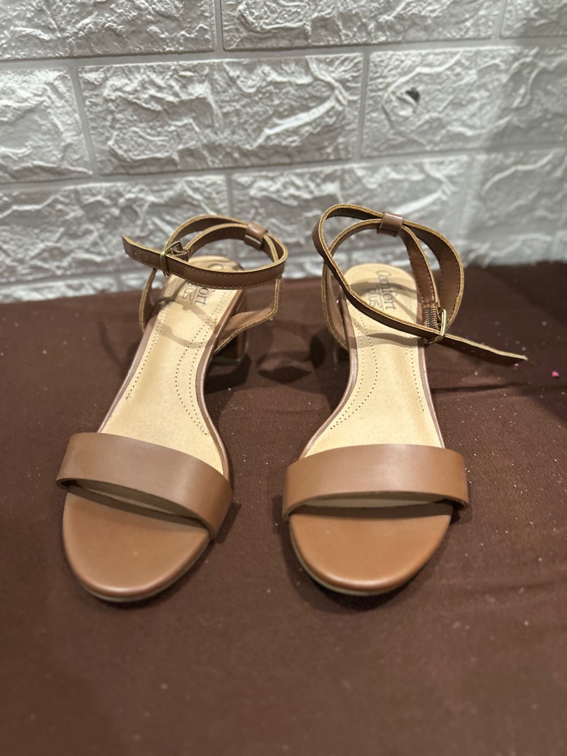Payless comfort Plus Block Heel Sandals, Women's Fashion, Footwear ...