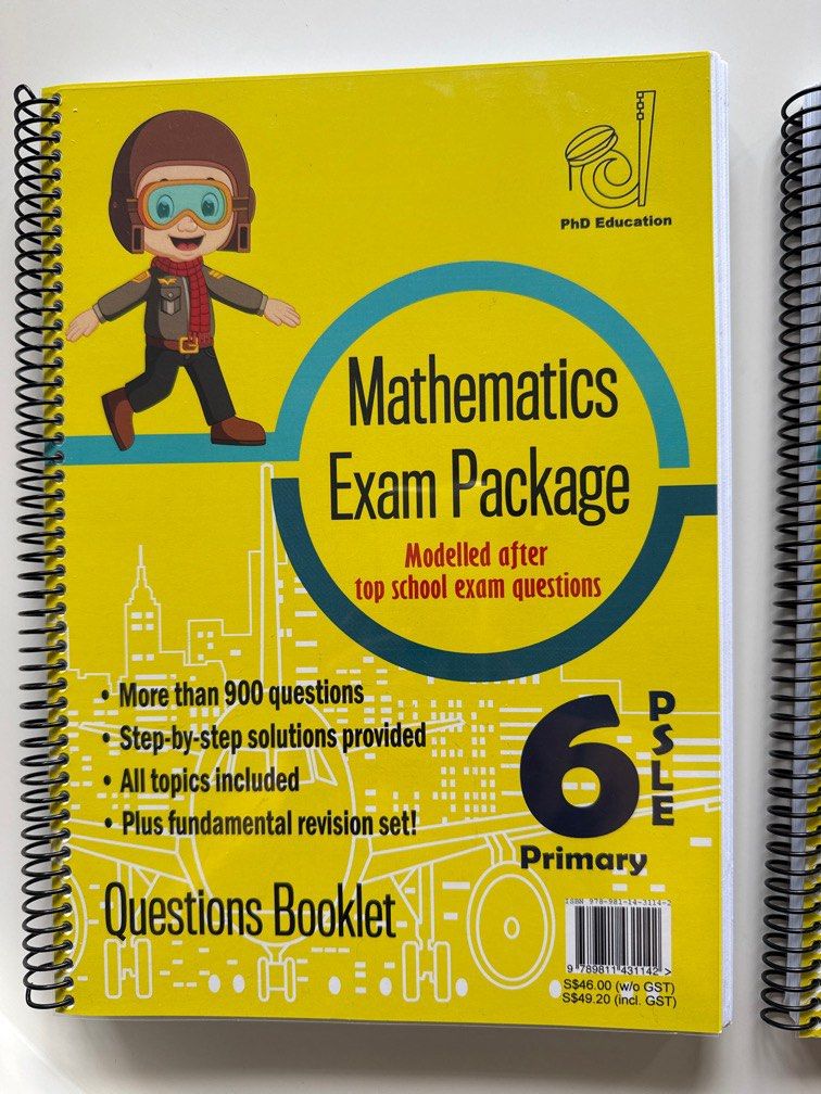 Mathematics Exam Package Questions & Solutions Booklet For Primary 6 ...