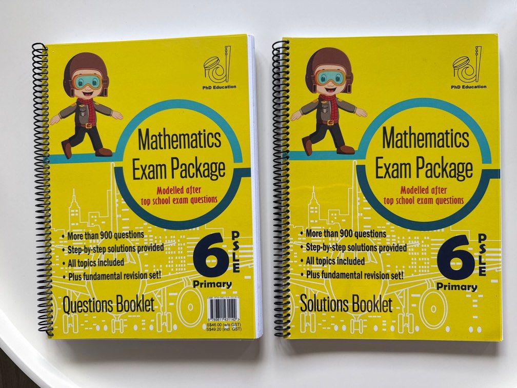 Mathematics Exam Package Questions & Solutions Booklet For Primary 6 ...