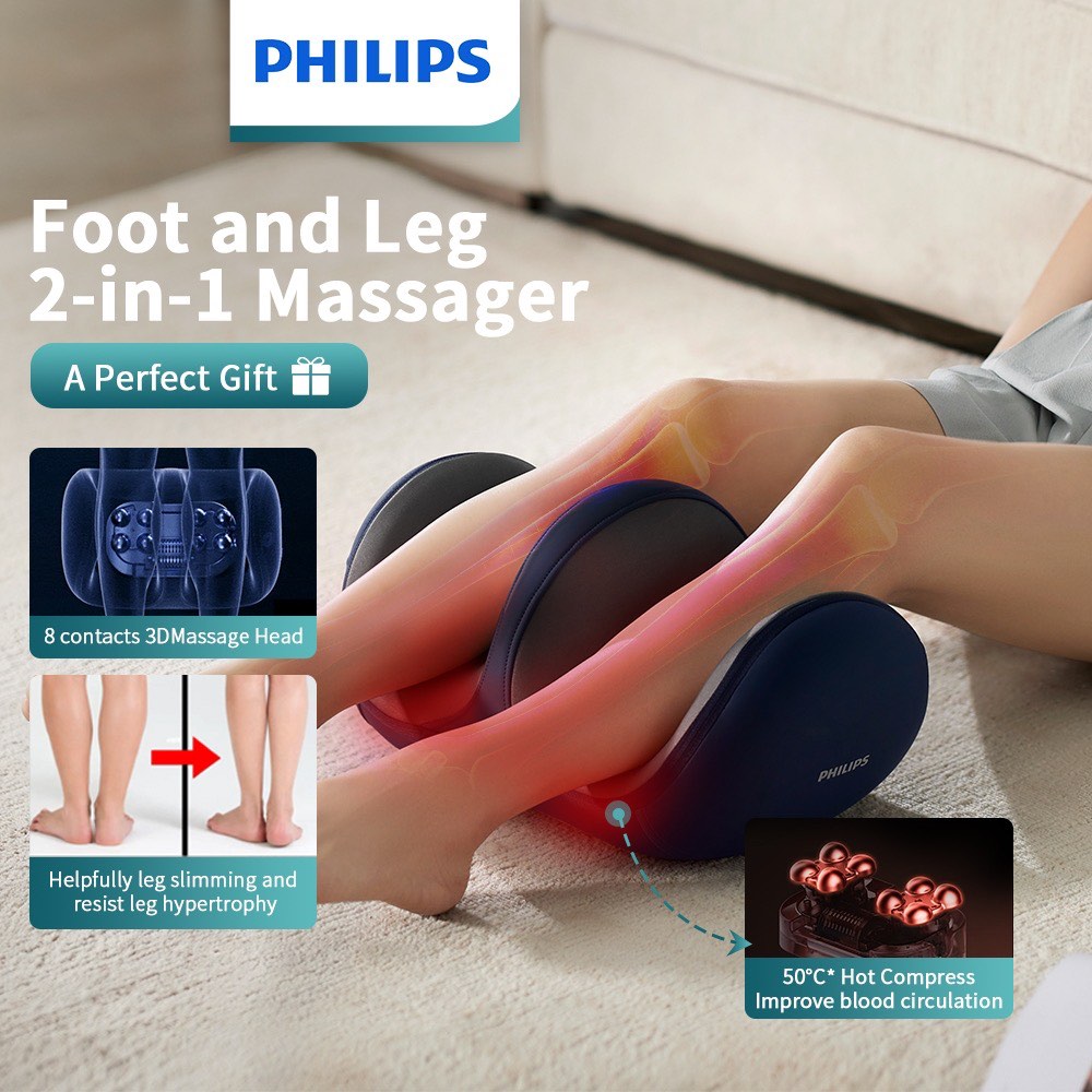 Philips foot & leg 2 in 1 hot pack portable massager, Health ...