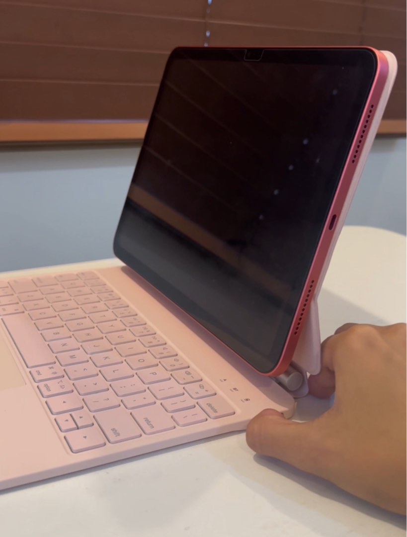 Pink Goojodoq Magic Keyboard 3rd Gen - for iPad 10th Gen, Mobile Phones ...