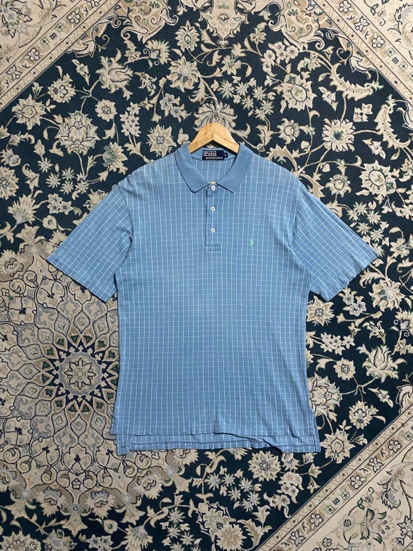 POLO RALPH LAUREN CHECKERED, Men's Fashion, Tops & Sets, Tshirts & Polo ...