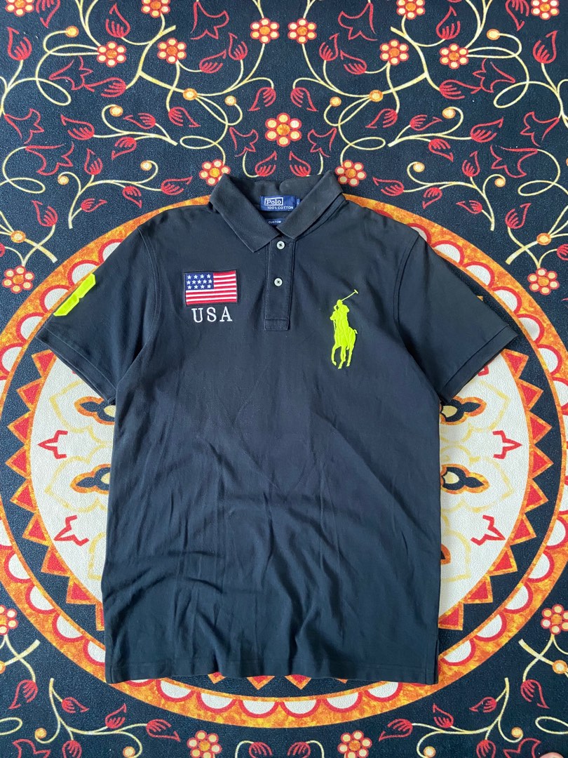 POLO RALPH LAUREN USA FLAG, Men's Fashion, Tops & Sets, Tshirts & Polo ...