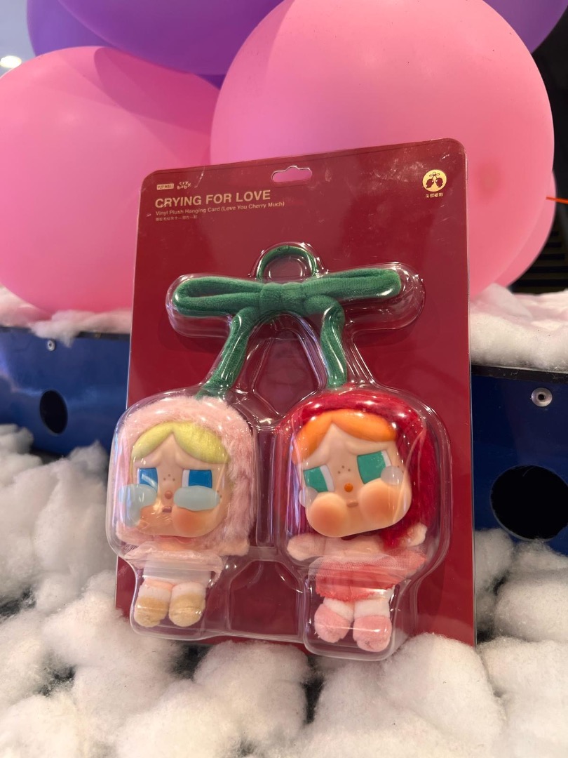 Pop Mart Cry Baby - Crying for love vinyl plush hanging Card ( Love you ...
