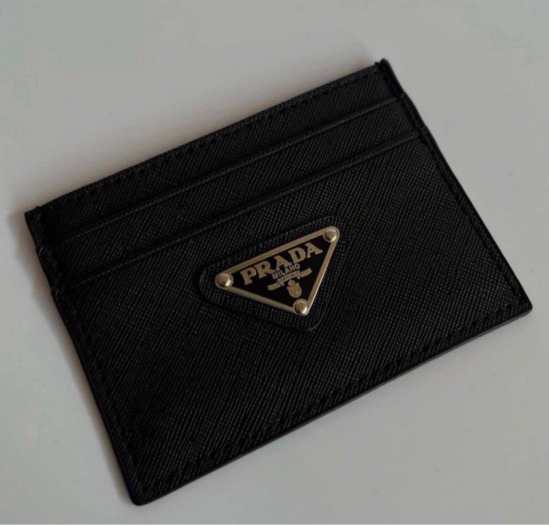 Prada card holder, Men's Fashion, Watches & Accessories, Wallets & Card Holders on Carousell