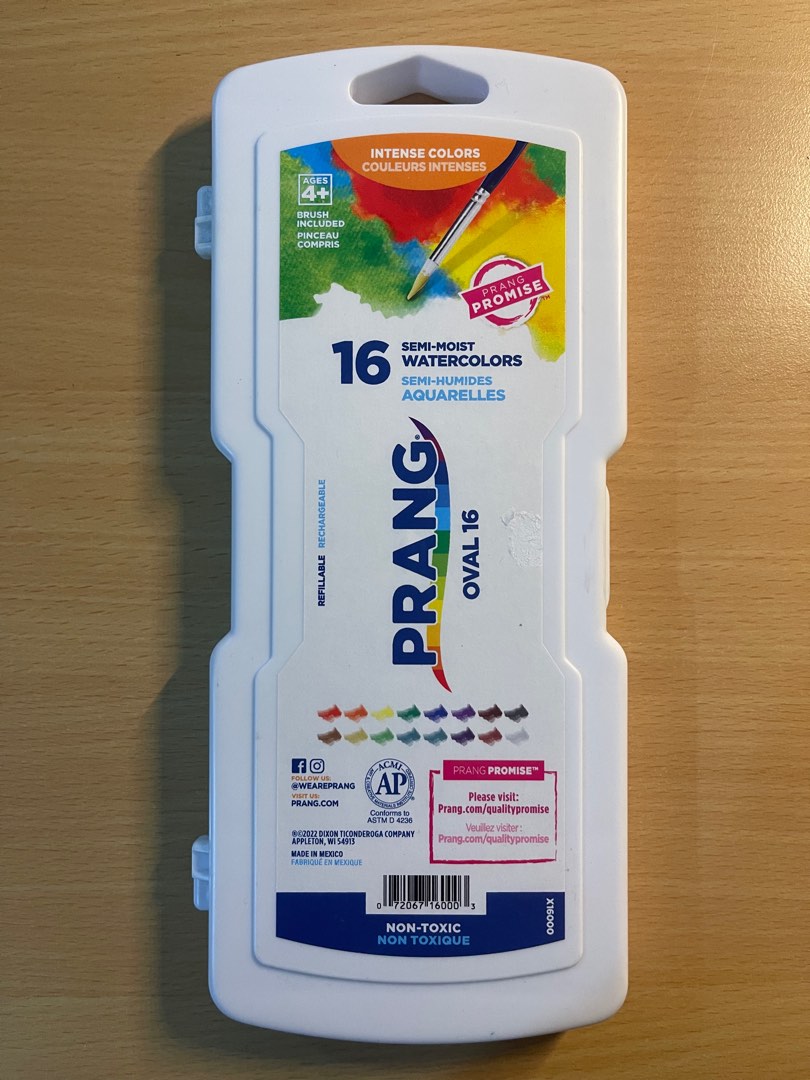 PRANG Watercolor 16 colors, Hobbies & Toys, Stationary & Craft, Craft ...