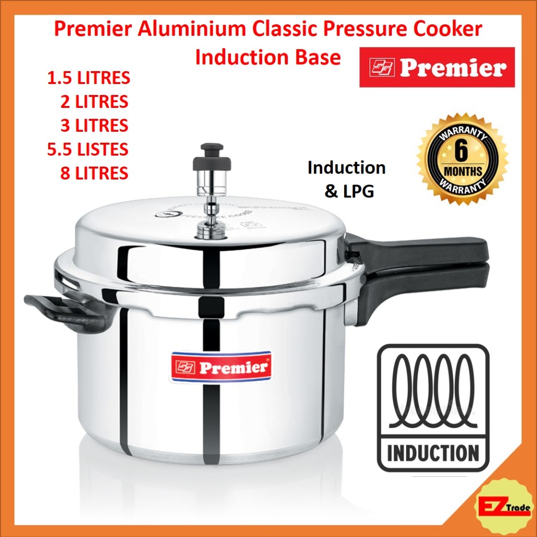 Premier Classic Aluminum Induction Bottom Pressure Cooker Outerlid, 1 ...