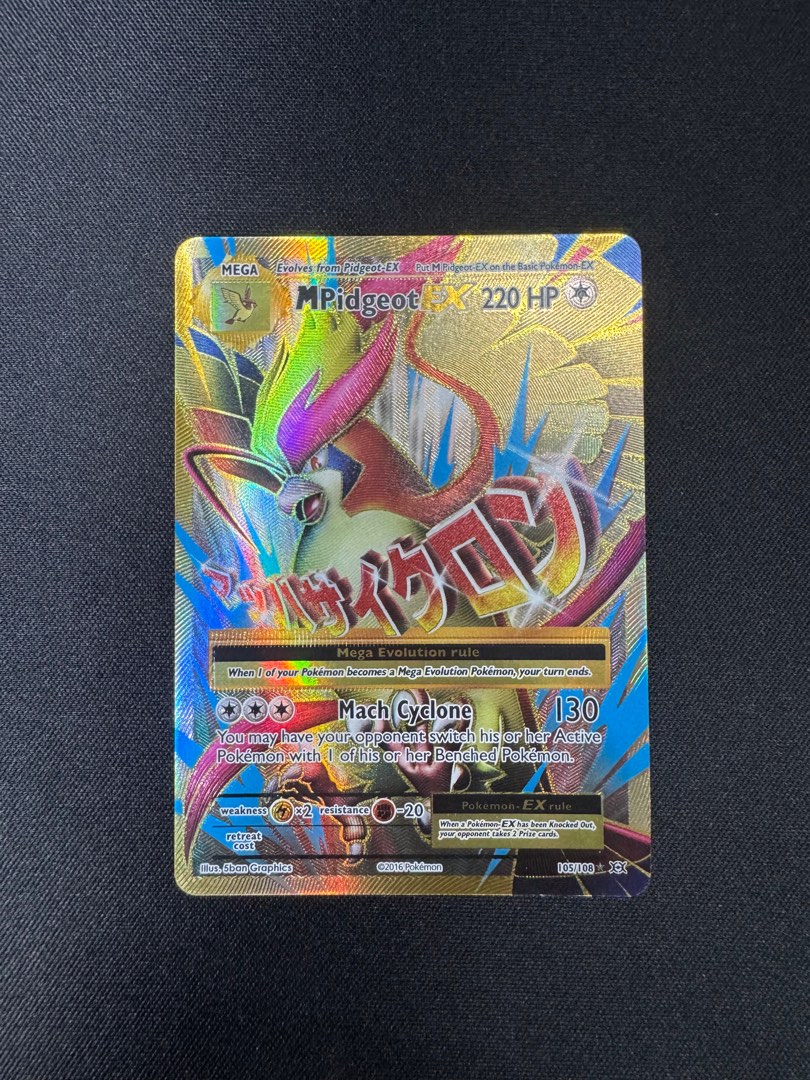[PTCG] Mega Pidgeot EX 105/108 XY Evolutions, Hobbies & Toys, Toys & Games on Carousell