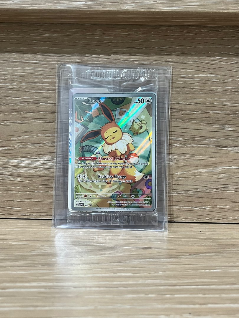 PTCG: Prismatic Evolutions Eevee Promo Card, 興趣及遊戲, 玩具 & 遊戲類 - Carousell