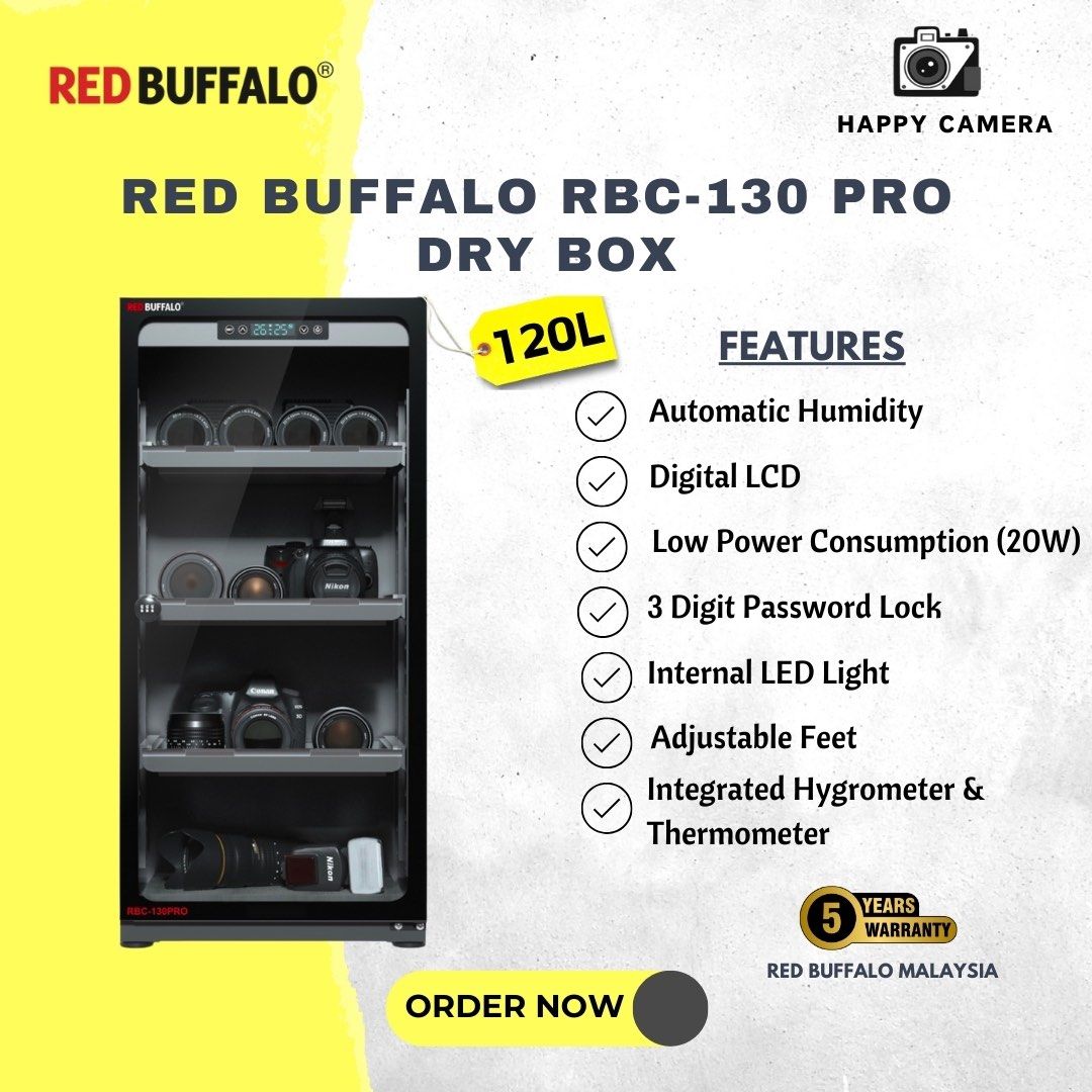RED BUFFALO RBC-130 PRO DRY BOX (120L) DRY CABINET BOX, Photography ...