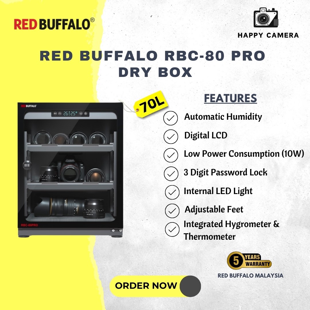 RED BUFFALO RBC-80 PRO DRY BOX (70L) DRY CABINET BOX, Photography ...