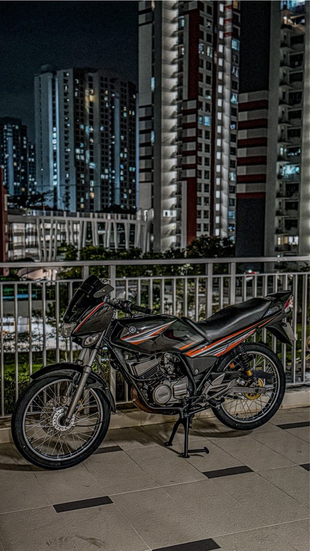 RXZ Hitam Oren Coverset, Motorcycles, Motorcycle Accessories on Carousell