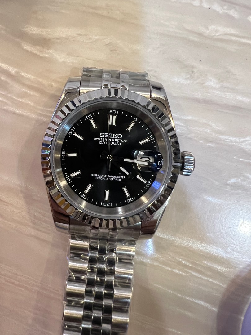 Seiko Datejust 39mm custom mod, Men's Fashion, Watches & Accessories ...