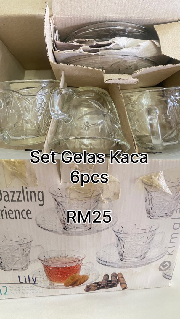 Set Cawan, Furniture & Home Living, Kitchenware & Tableware, Coffee ...