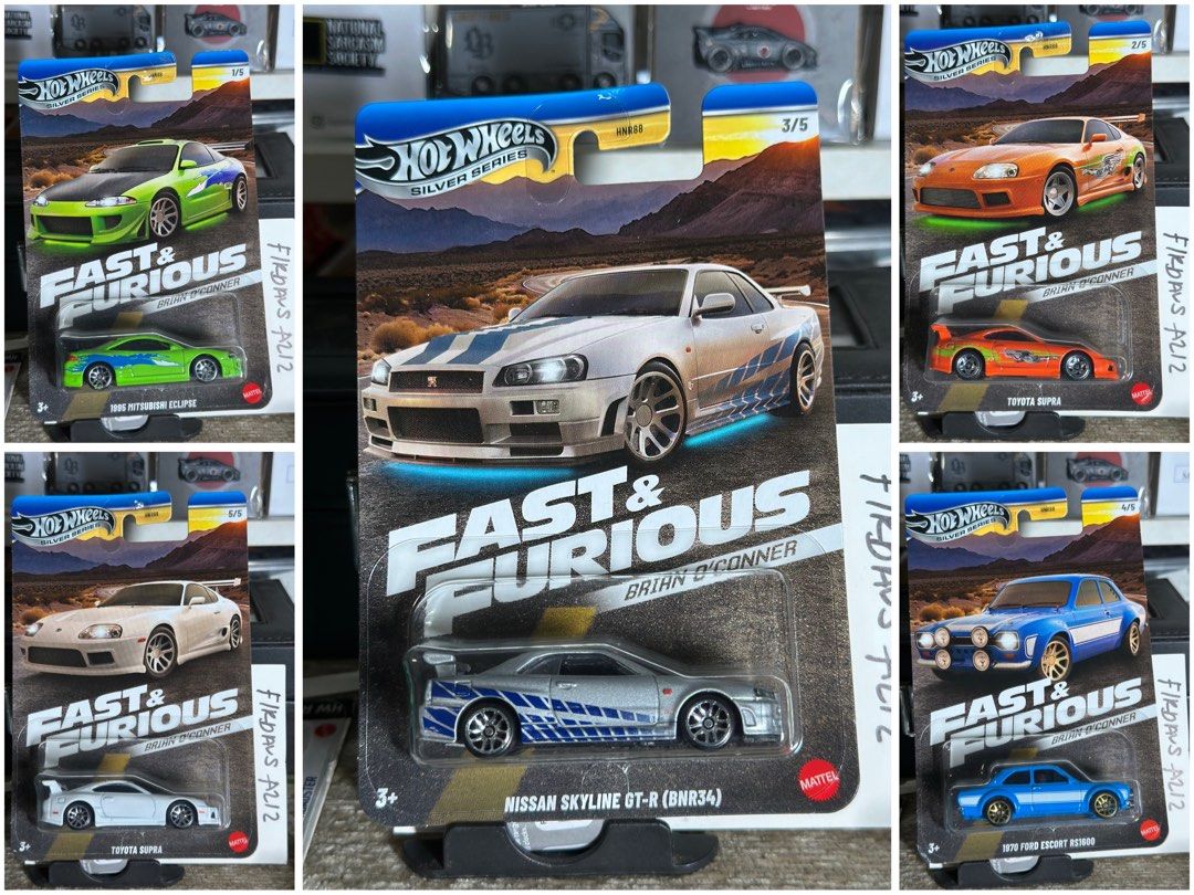 (SET) Hot wheels Fast & Furious Nissan Skyline GT-R R33, Hobbies & Toys ...
