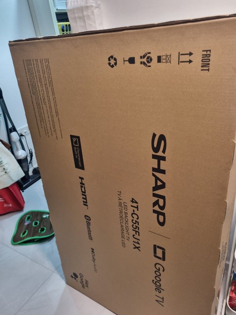 Sharp 55" 4K Ultra HD Google SMART TV 4T-C55FJ1X, TV & Home Appliances ...