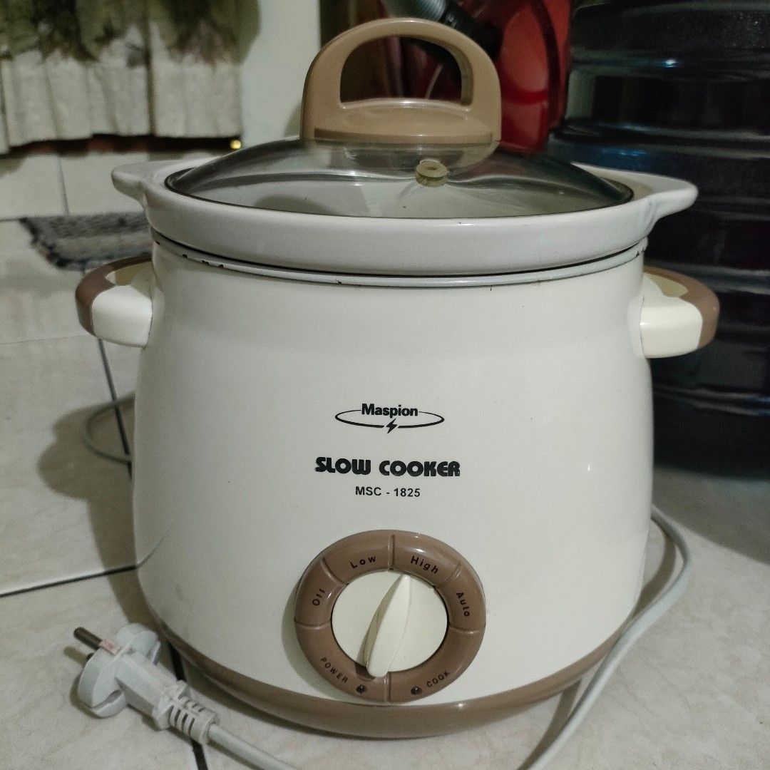 Slow Cooker Maspion Warna Putih Beige, Kitchen & Appliances di Carousell