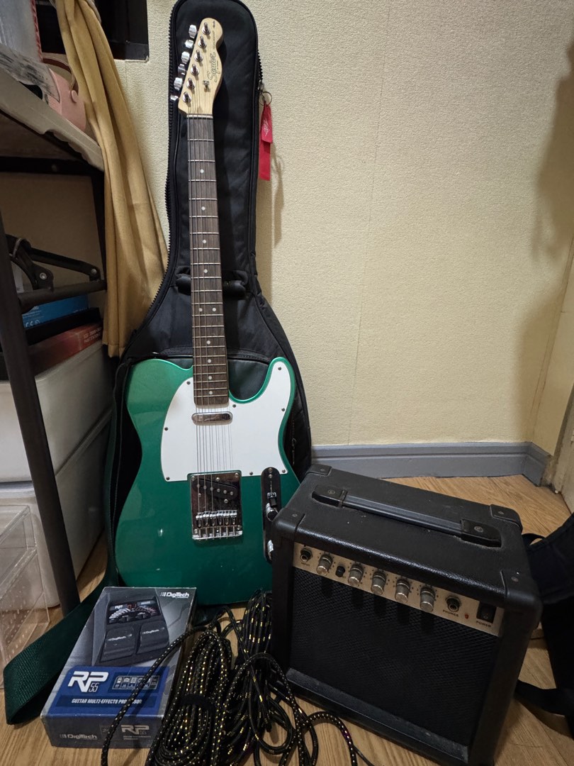 Squier Telecaster Package, Hobbies & Toys, Music & Media, Musical ...