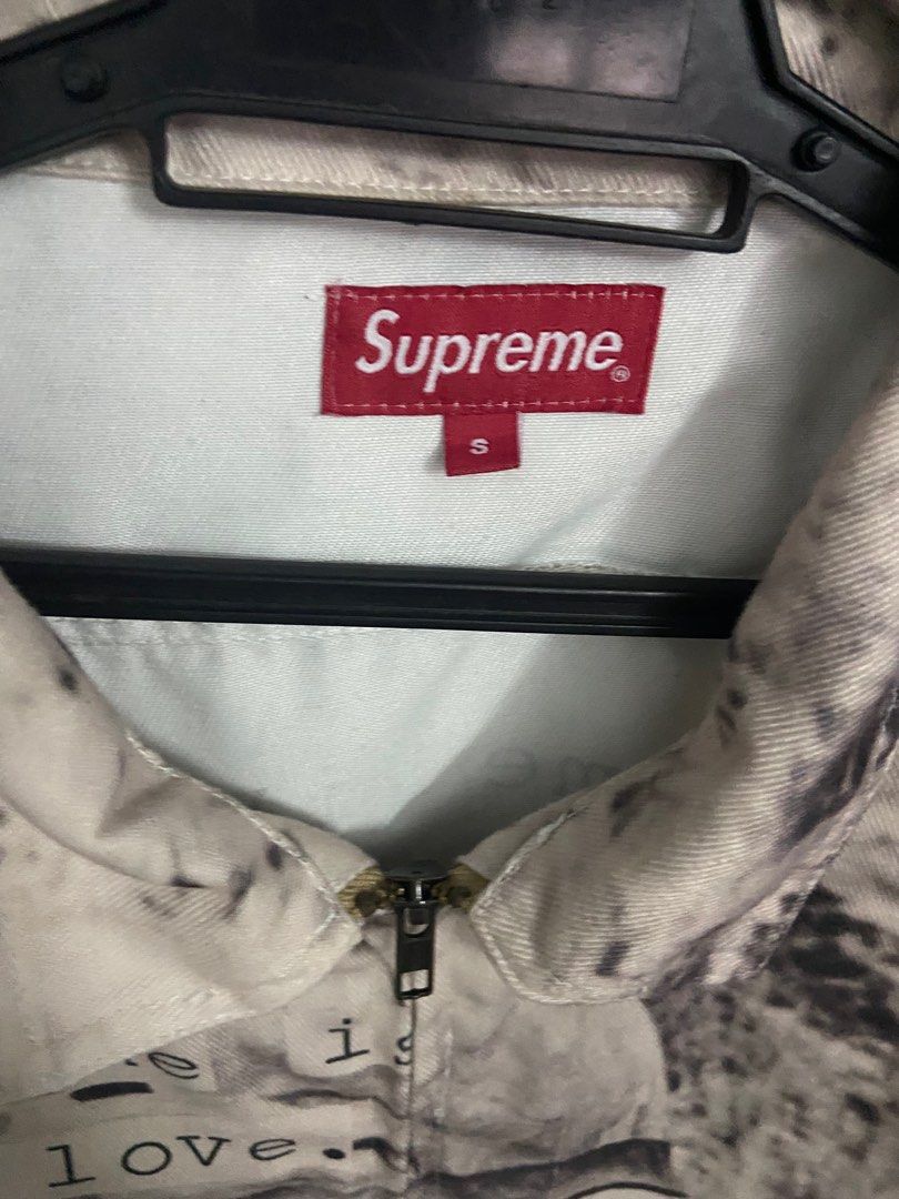 SUPREME IS LOVE WORK JACKET, Men's Fashion, Activewear on Carousell