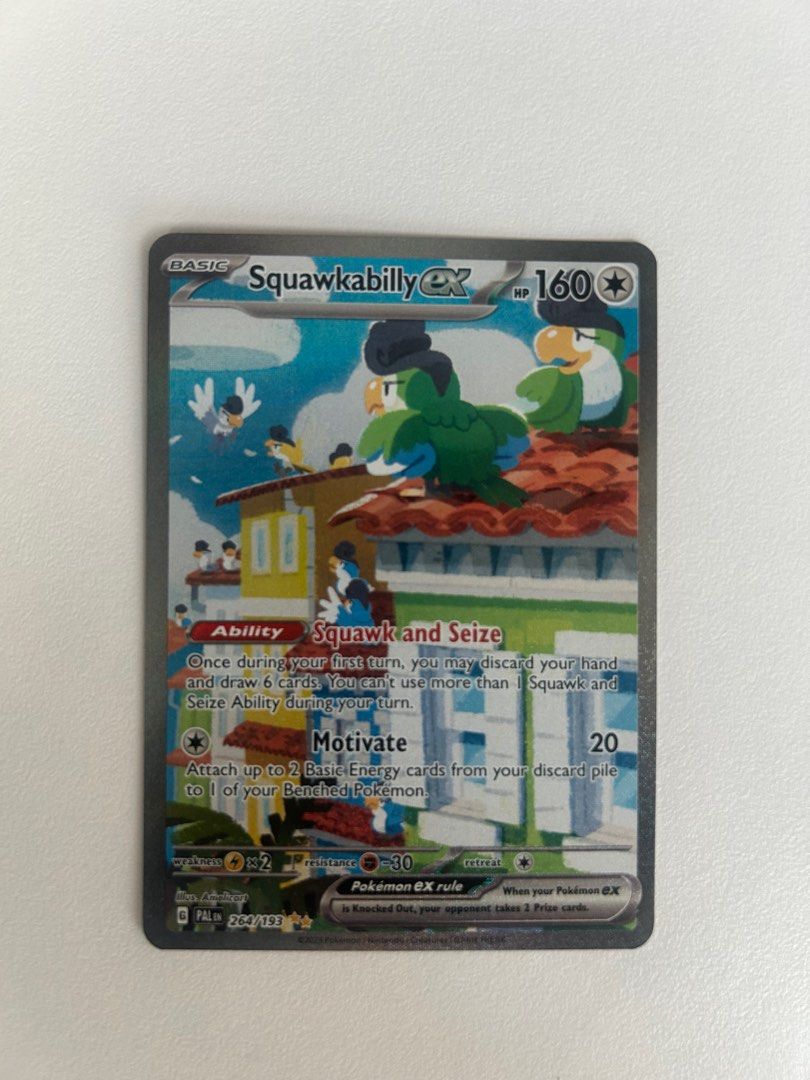 SV02: Paldea Evolved - Squakabilly ex 264/193 Special Illustration Rare ...