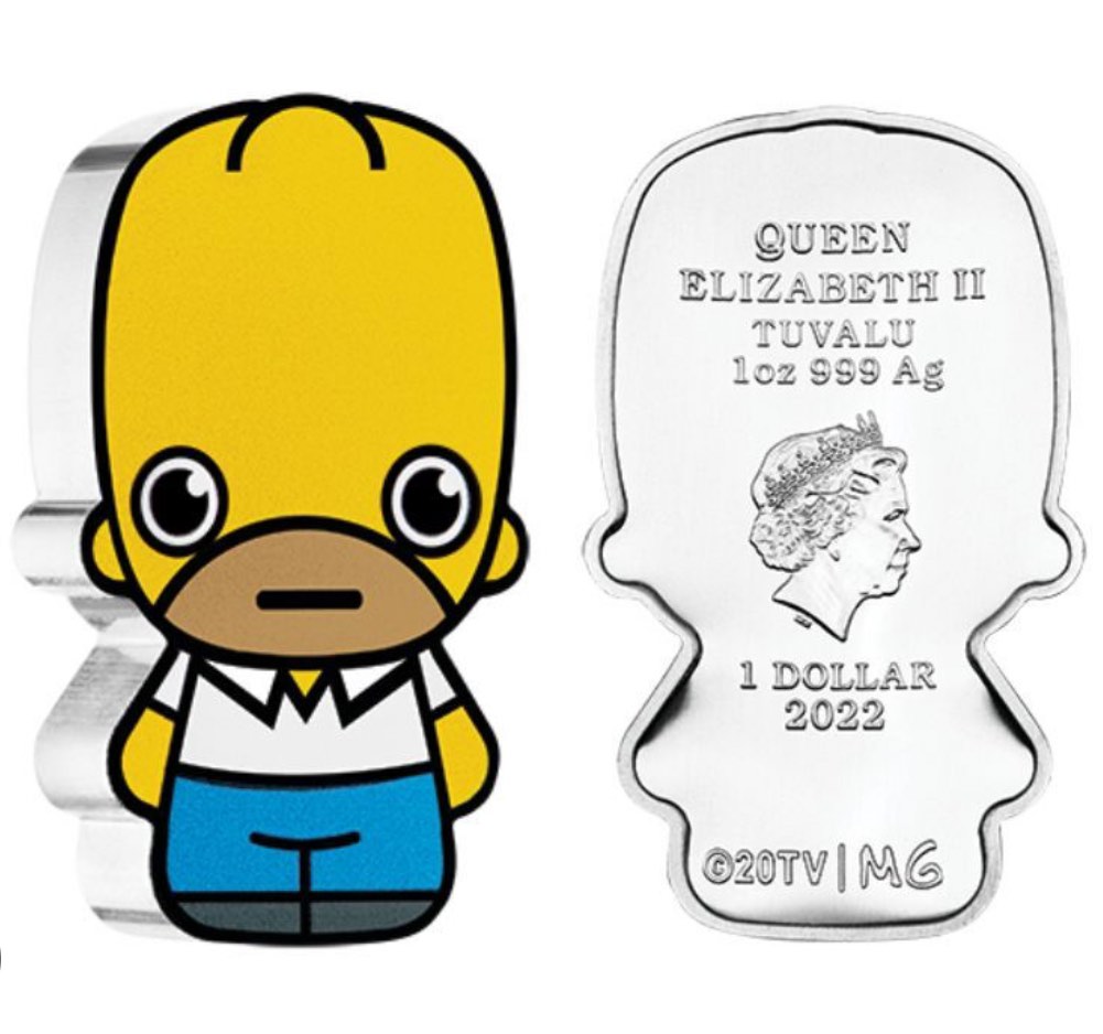 The Simpsons Sliver minted mini coin, Hobbies & Toys, Memorabilia ...