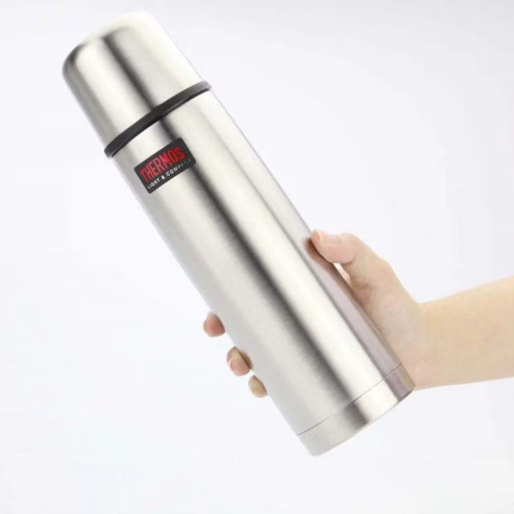 Thermos Light & Compact Slim Stainless Steel Flask - 1.0L, TV & Home ...
