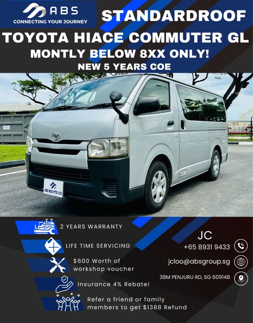 Toyota Hiace 3.0DX Standard Roof Auto, Cars, Commercial Vehicles, Used on Carousell