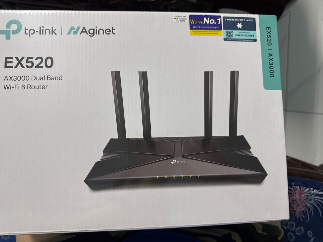 TP-Link EX520 Wifi 6 Router AX3000 Dual Band, Computers & Tech, Parts ...