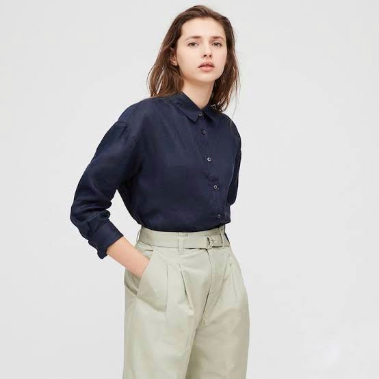 Uniqlo Navy Blue Long sleeves, Women's Fashion, Tops, Longsleeves on ...