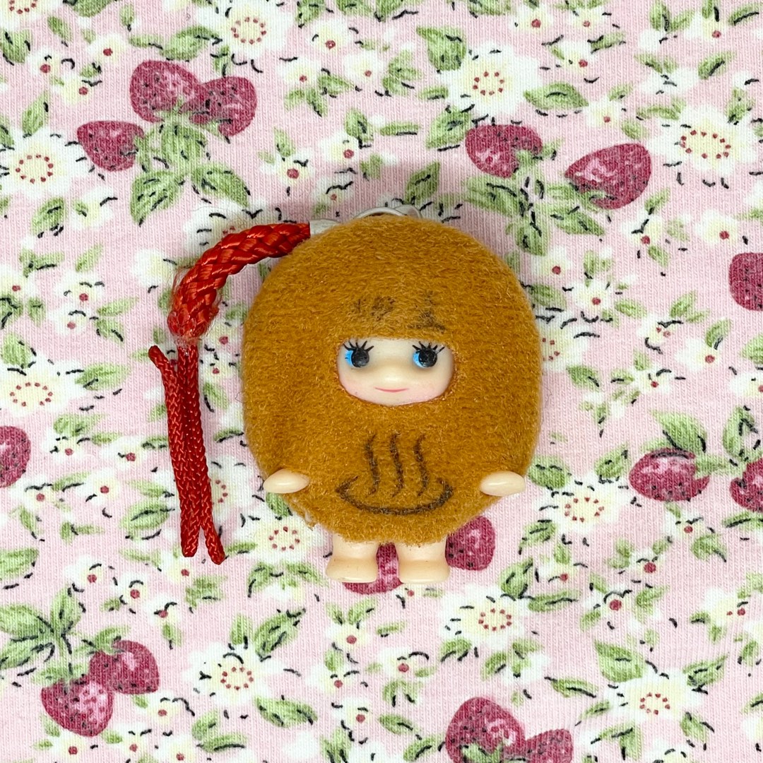 Unsealed Brown Onsen Steamed Bun Manju Kewpie Doll keychain gotochi ...