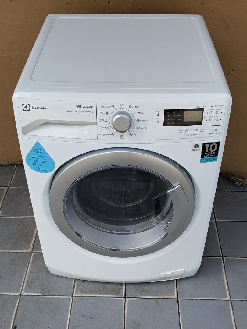Used Electrolux inverter 2in1 front load combo hot washer with dryer 8 ...