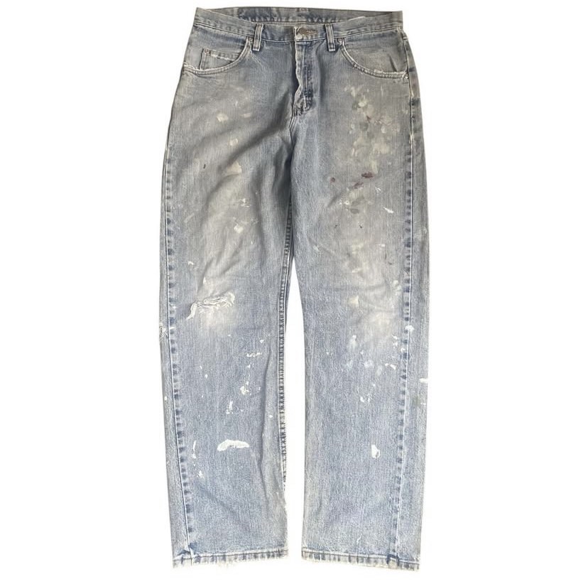 VintageWrangler Splattered Paint Pants Condition:Good Waist:34 Rise:12 ...